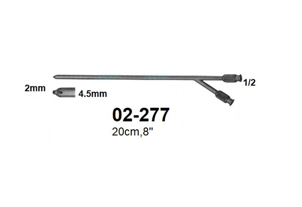 YASARGIL LURE-LOOCK cone suction tube, 02-277 – Surgical Design Shop