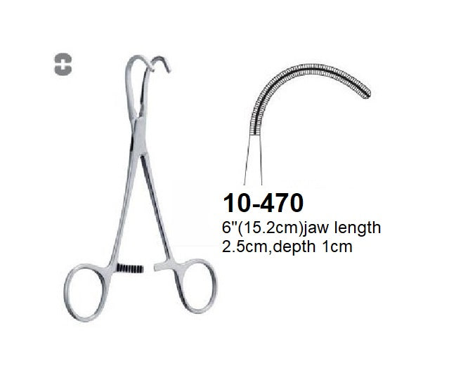 Cooley Beck Vessel Clamps & Atraumatic Cardiovascular Forceps, 10-470 ...