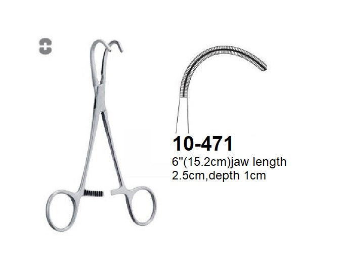 Cooley Beck Vessel Clamps & Atraumatic Cardiovascular Forceps, 10-471 ...