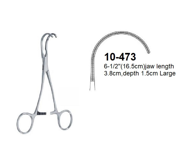 Cooley Acutely Curved Clamps & Atraumatic Cardiovascular Forceps, 10-4 ...