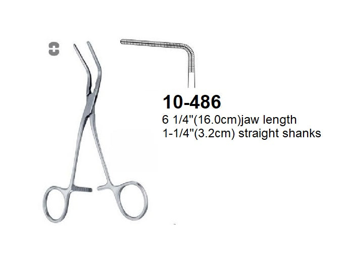 Cooley Patent Ductus Clamp & atraumatic cardiovascular forceps, 10-486 ...