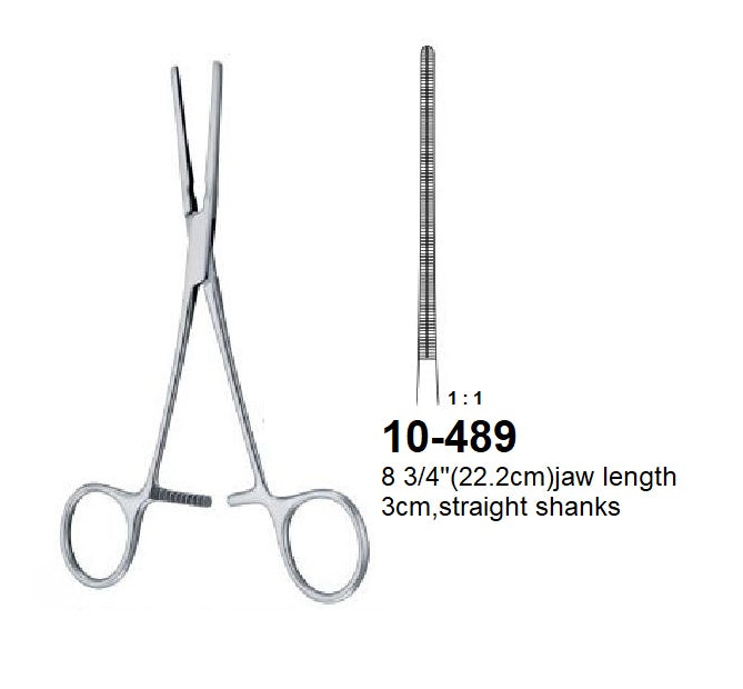 Cooley Patent Ductus Clamp & atraumatic cardiovascular forceps, 10-489 ...