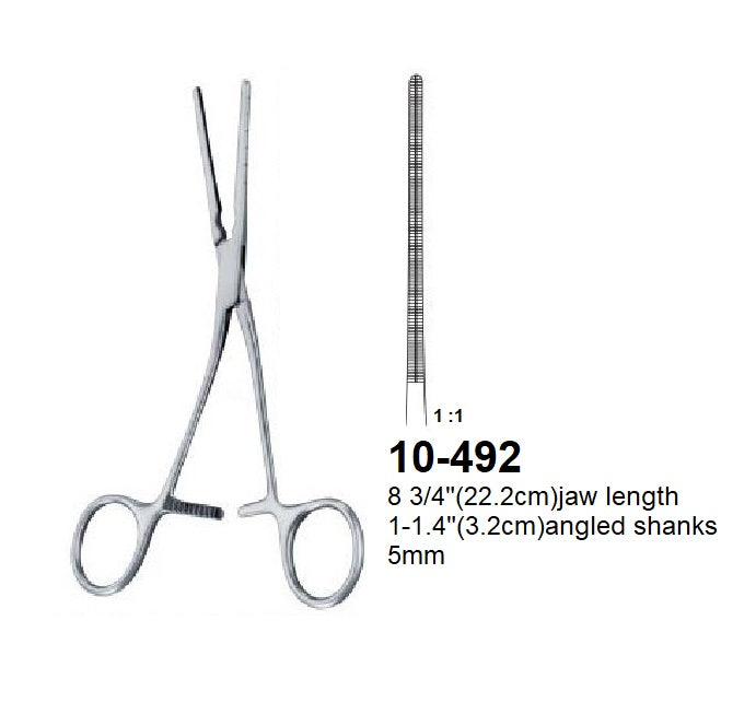 Cooley Patent Ductus Clamp & atrumatic cardiovascular forceps, 10-492 ...