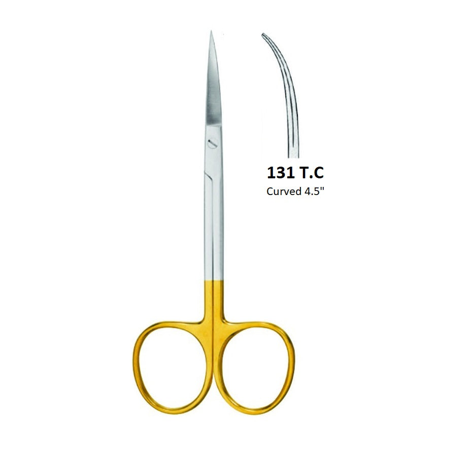 Iris Scissors, CURVED 131 TC – Surgical Design Shop