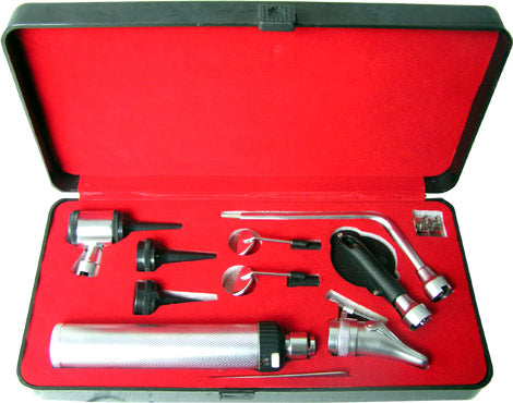 Otoscope/Opthalmoscope Complete set in white Box W/4 Extra Bulbs, AS-1 ...