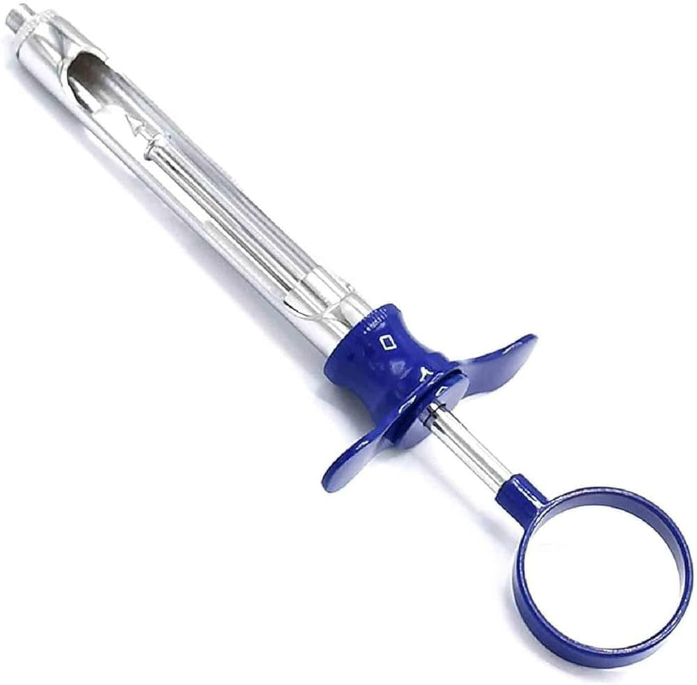 STAINLESS DENTAL SYRINGE 1.8CC BLUE RING, AS-3032 – Surgical Design Shop