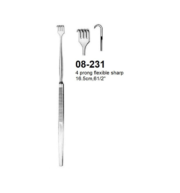 Peck Rake Retractor, 08-231 – Surgical Design Shop