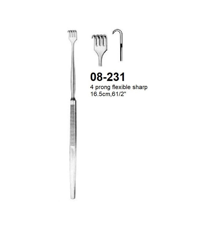 Peck Rake Retractor, 08-231 – Surgical Design Shop