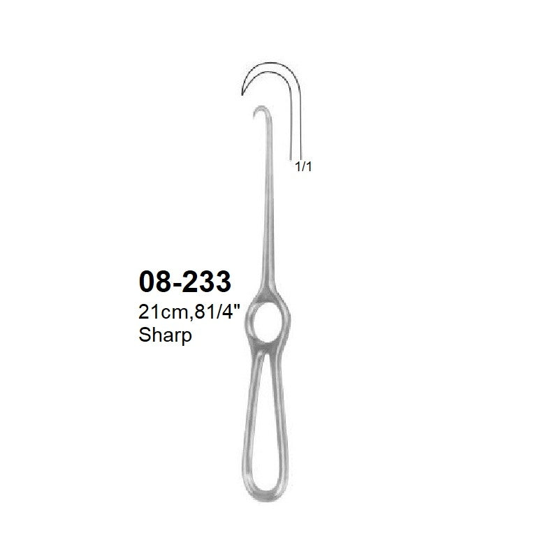 Kocher Hooklet Retractor, 08-233 – Surgical Design Shop