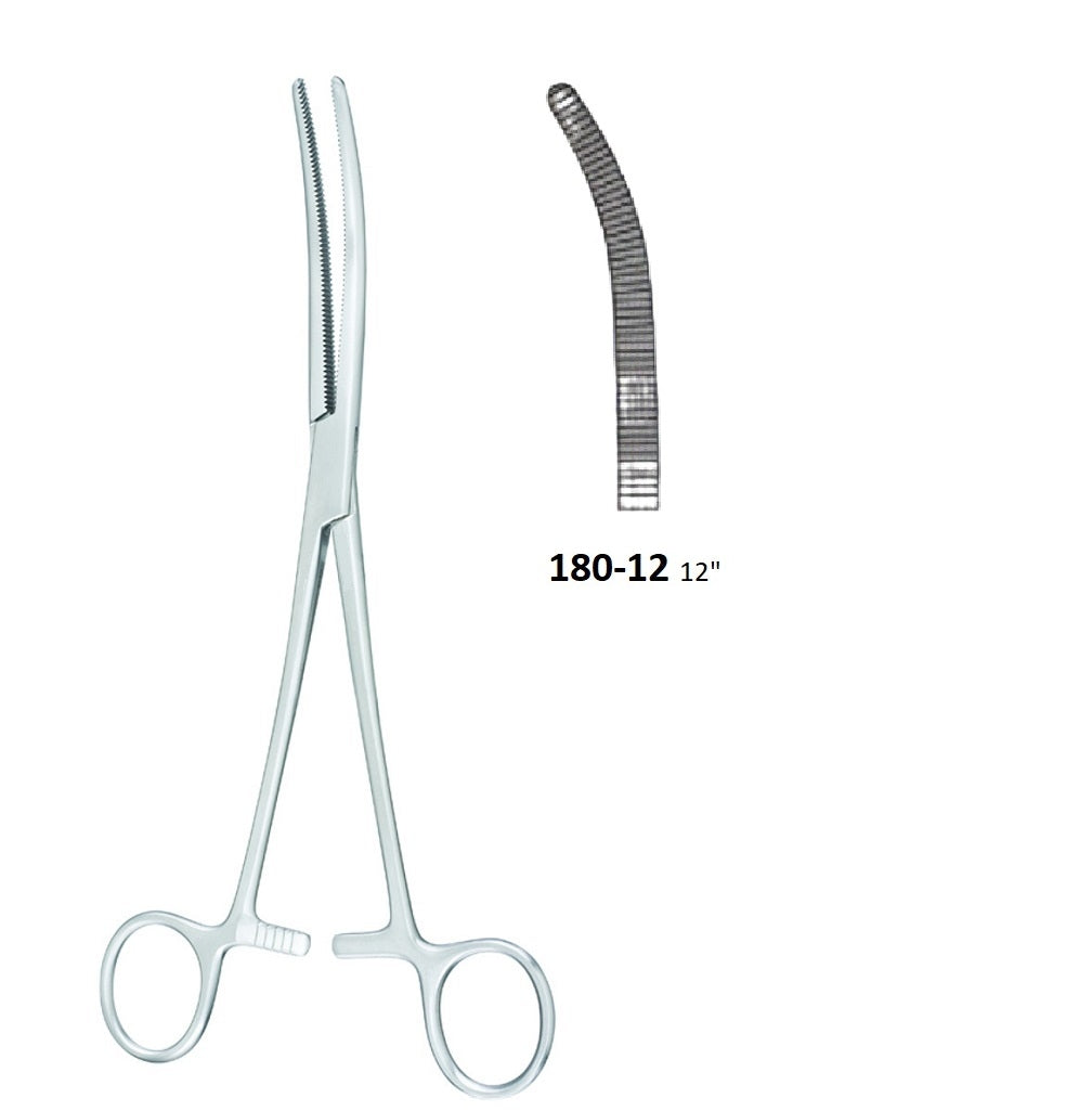 ROCHESTER / PEAN FORCEPS CURVED 180-12 – Surgical Design Shop