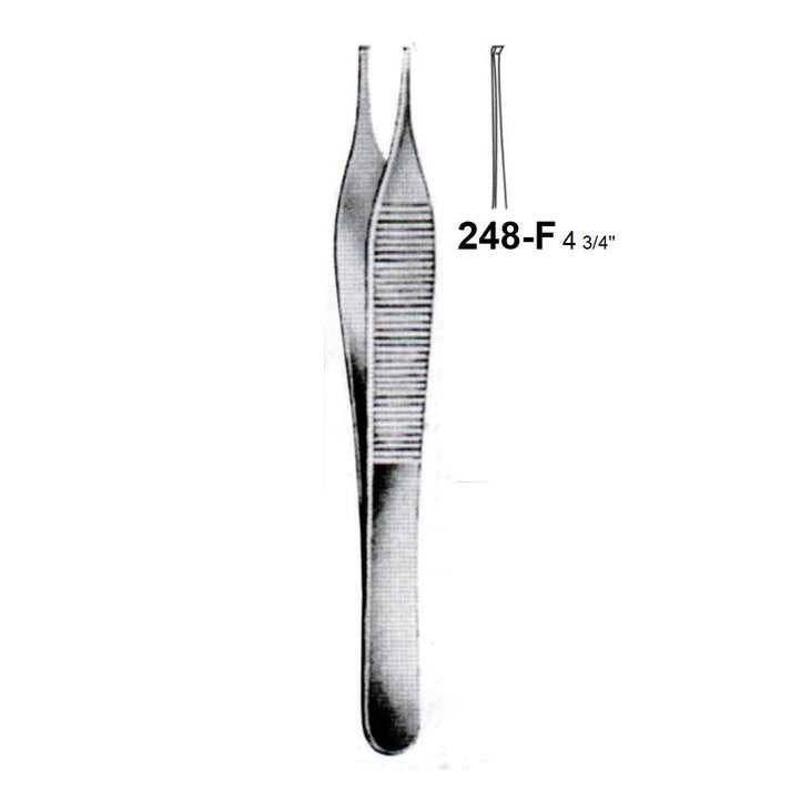 ADSON TISSUE FORCEPS (1 x 2 teeth) FINE-POINT 248-F – Surgical Design Shop