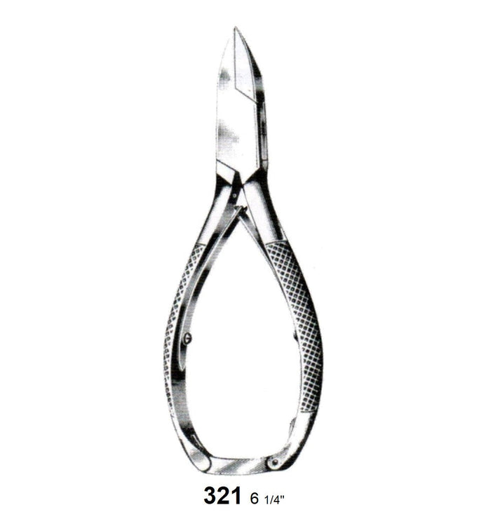 NAIL NIPPER, CONCAVE EDGE WITH LOCK 321 – Surgical Design Shop