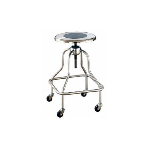 PNEUMATIC REVOLVING STOOL WITH FOOTRING – Surgical Design Shop